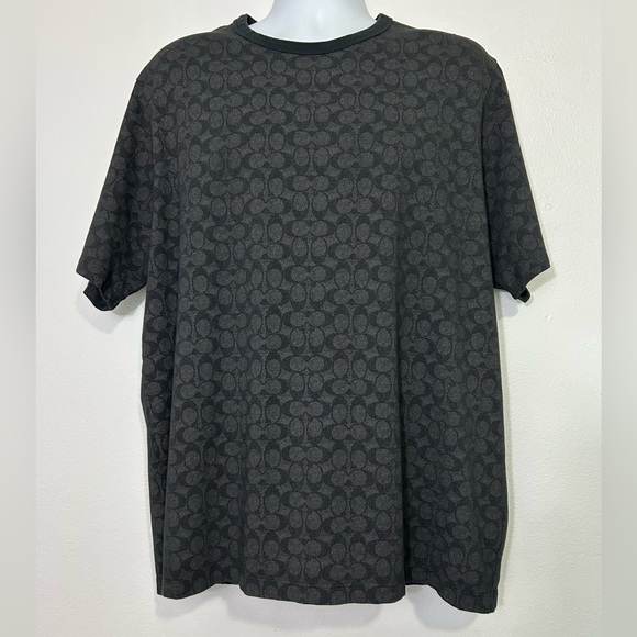 Coach | Shirts | Coach Mens Size Xxlarge Black Signature Logo Pattern ...
